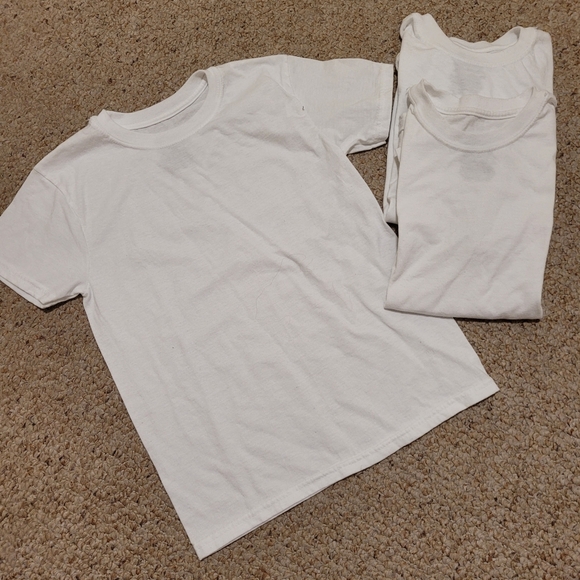 Hanes | Shirts & Tops | Hanes Plain White Undershirt Set Of 3 | Poshmark